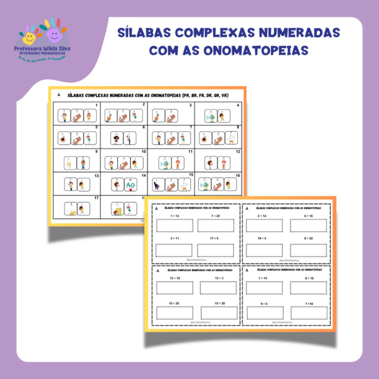 Sílabas Complexas Numeradas - Profe Wilda Silva